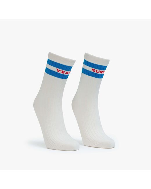 Mother The Half Step Yeah Sure Socks in Blue | Lyst