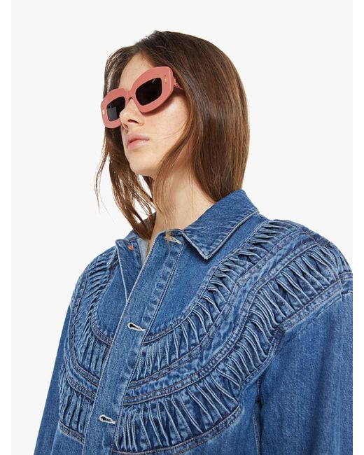 Mother The Loop De Loop Rags To Riches Jacket in Blue | Lyst
