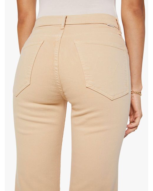 Mother The Kick It Almond Buff Pants in Natural | Lyst