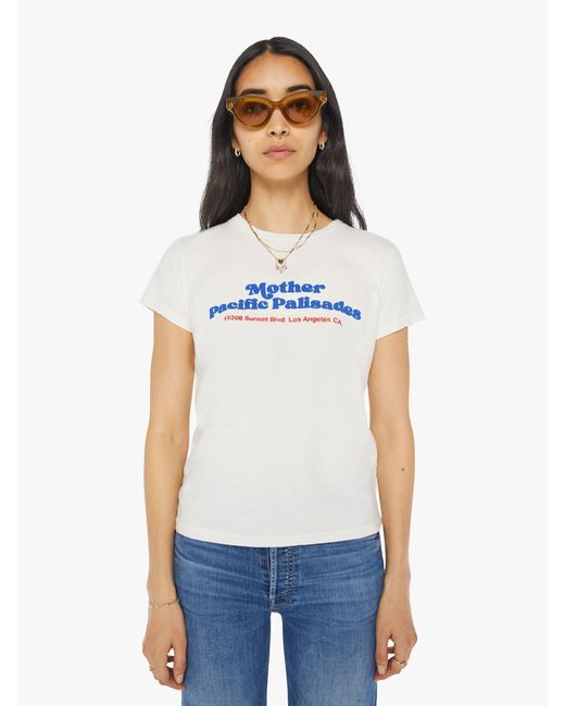 Mother The Boxy Goodie Goodie Pacific Palisades T-Shirt in White | Lyst