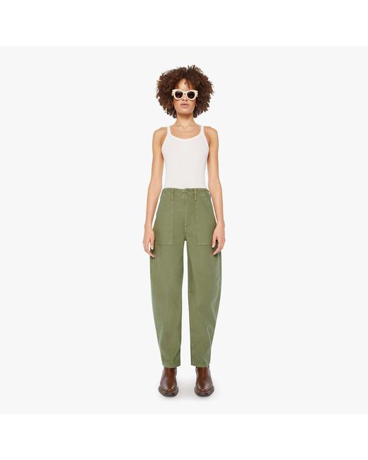 Mother The Fangirl Fatigue Flood Dried Herb Pants in Green | Lyst UK