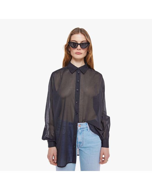 Mother The Veil Invisible Ink Shirt in Blue | Lyst UK