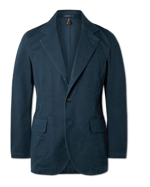 Drake's Mk. I Games Cotton-Twill Suit Jacket in Blue for Men | Lyst
