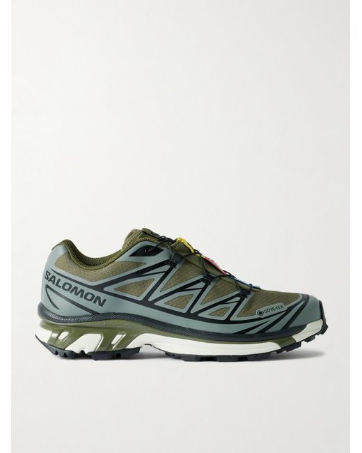 Salomon Xt-6 Rubber-trimmed Gore-tex Mesh Sneakers in Green for Men ...