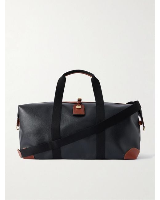 Mulberry Leather-trimmed Eco Scotchgrain Weekend Bag in Black for Men ...