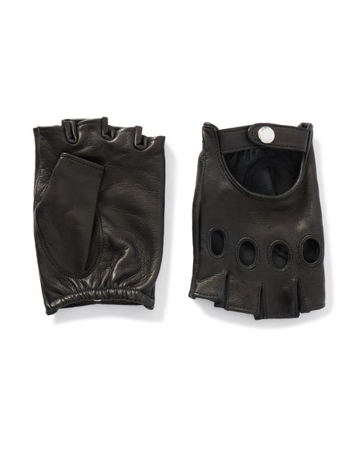 Our Legacy Emporio Armani Leather Gloves in Black for Men | Lyst