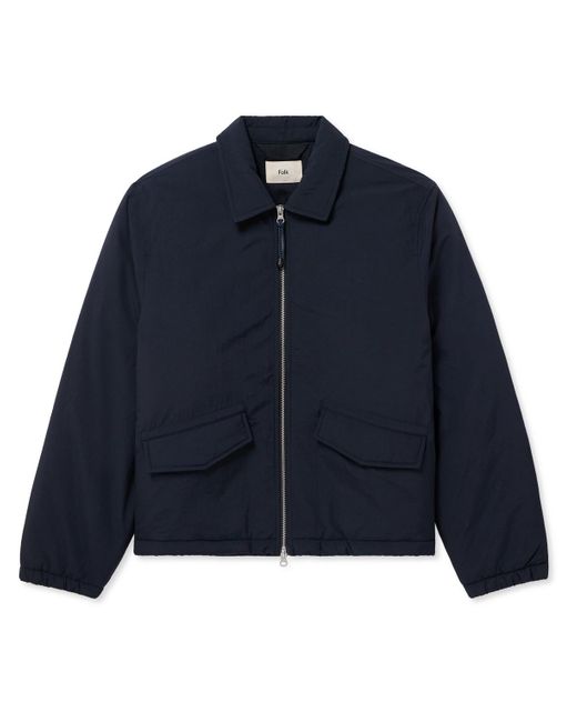 Folk Padded Nylon-Ripstop Bomber Jacket in Blue for Men | Lyst