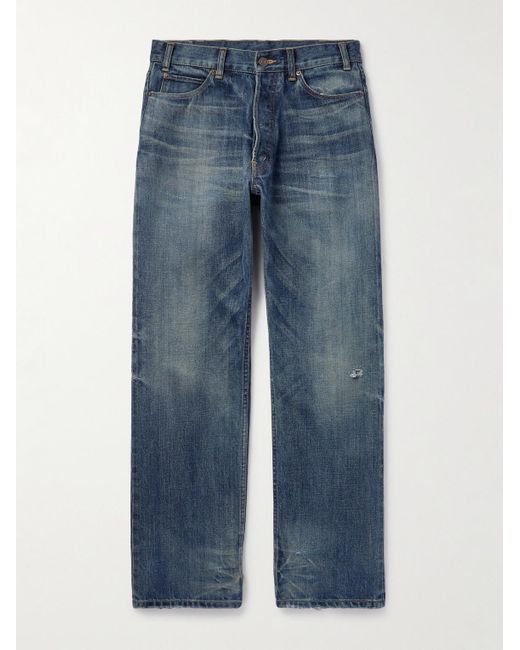 Celine Wesley Distressed Straight-Leg Jeans in Blue for Men | Lyst UK