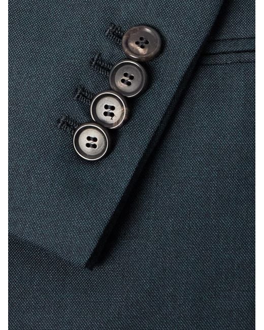 De Petrillo Napoli Wool And Silk-blend Twill Suit Jacket in Blue for ...