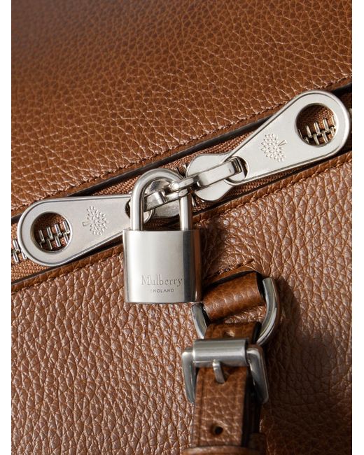 Mulberry Heritage Medium Clipper Full-grain Leather Weekend Bag in ...