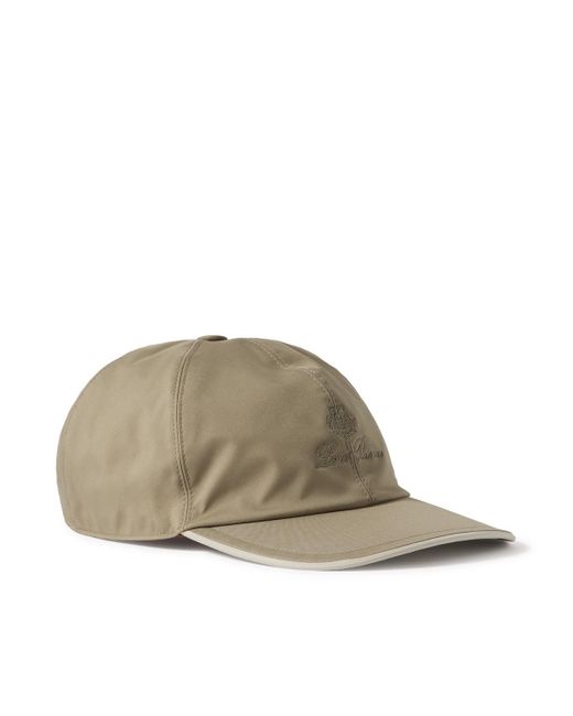 Loro Piana Logo-embroidered Storm System® Shell Baseball Cap in Brown ...