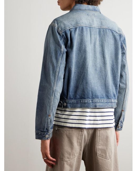 Polo Ralph Lauren Cropped Denim Trucker Jacket in Blue for Men | Lyst UK