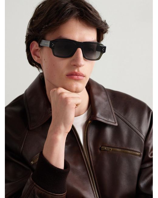 Celine D-Frame Acetate Sunglasses in Black for Men | Lyst UK