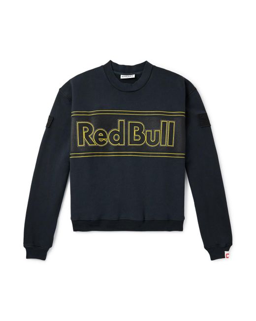 CHERRY LA Oracle Red Bull Racing Logo-print Appliquéd Cotton-jersey ...