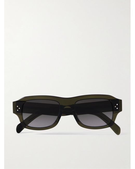 Celine D-Frame Acetate Sunglasses in Black for Men | Lyst UK