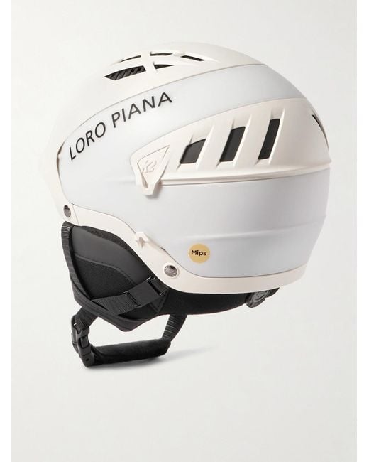 Loro Piana Logo-print Ski Helmet in White for Men | Lyst UK