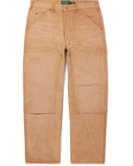 Polo Ralph Lauren Polo Country Straight-Leg Distressed Cotton-Canvas Carpenter Trousers in ...
