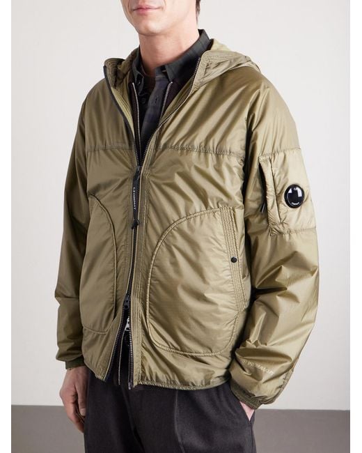 C.P. Company Padded Nada Ripstop Hooded Jacket in Green for Men | Lyst UK