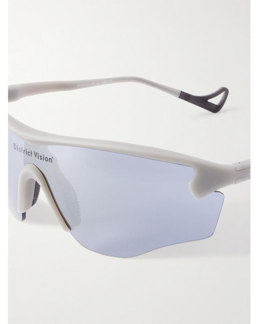 District Vision Junya Racer D-Frame Polycarbonate Sunglasses in Blue for Men | Lyst UK