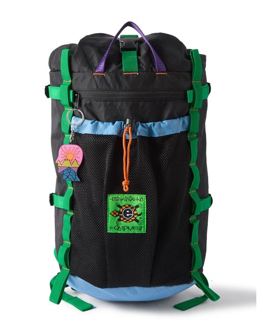 Brain Dead Equipment Logo-appliquéd Webbing And Mesh-trimmed Ripstop ...