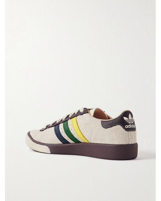 adidas Originals Brain Dead Forest Hills Leather-Trimmed Brushed-Suede ...