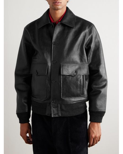 Elegant Aime Leon Dore Leather Jacket Gallery