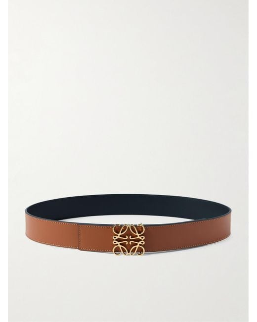 Loewe 4Cm Anagram Reversible Leather Belt in Brown for Men | Lyst UK
