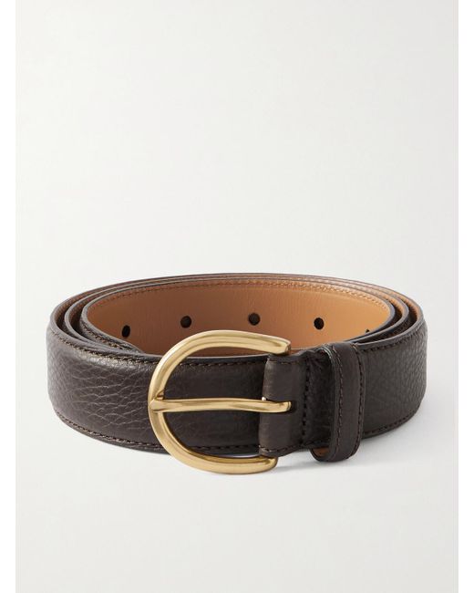 Morjas 3cm Full-grain Leather Belt in Brown for Men | Lyst UK