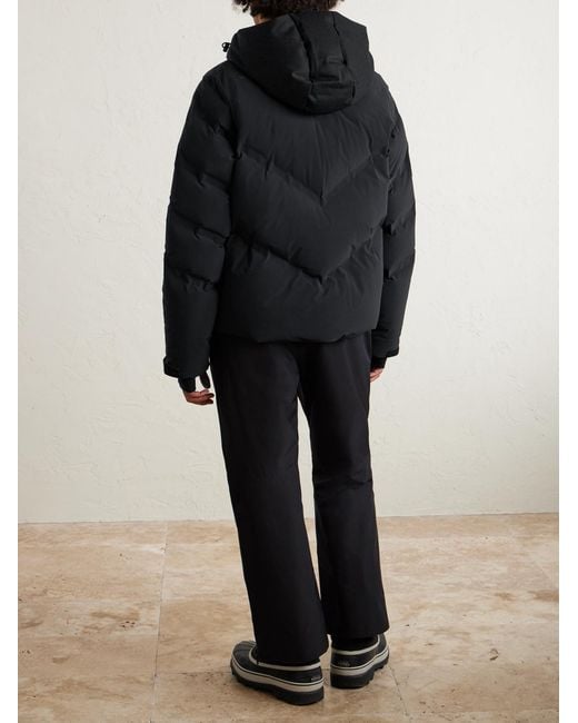 Aztech Mountain Wool-Blend Trimmed Shell Down Jacket in Black for Men ...