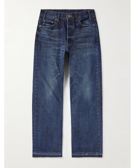 Celine Wesley Straight-Leg Distressed Jeans in Blue for Men | Lyst UK