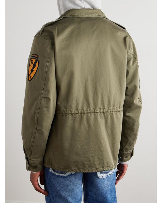 Polo Ralph Lauren The Iconic Appliquéd Cotton Field Jacket in Green for Men | Lyst UK