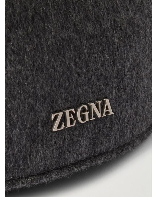 ZEGNA Logo-Appliquéd Oasi Cashmere Baseball Cap in Black for Men | Lyst UK