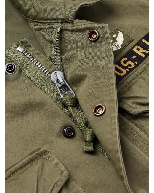 Polo Ralph Lauren The Iconic Appliquéd Cotton Field Jacket in Green for Men | Lyst UK