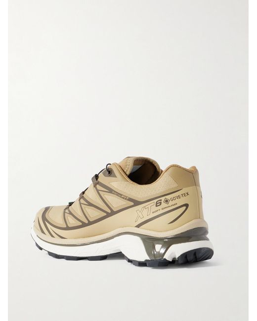 Salomon Xt-6 Gtx Rubber-Trimmed Gore-Tex Mesh Sneakers in Natural for ...