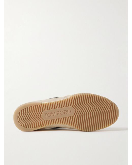 Tom Ford Terence Leather And Suede Sneakers in Natural for Men | Lyst UK