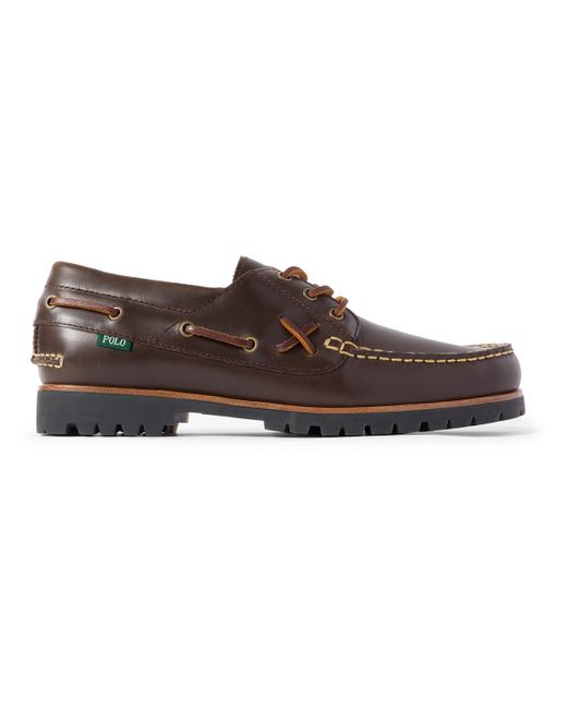 Polo Ralph Lauren Polo Country Ranger Leather Boat Shoes in Brown for ...