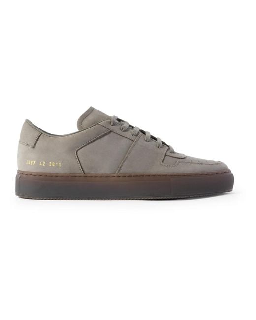 Common Projects Decades Nubuck Sneakers in Brown for Men | Lyst