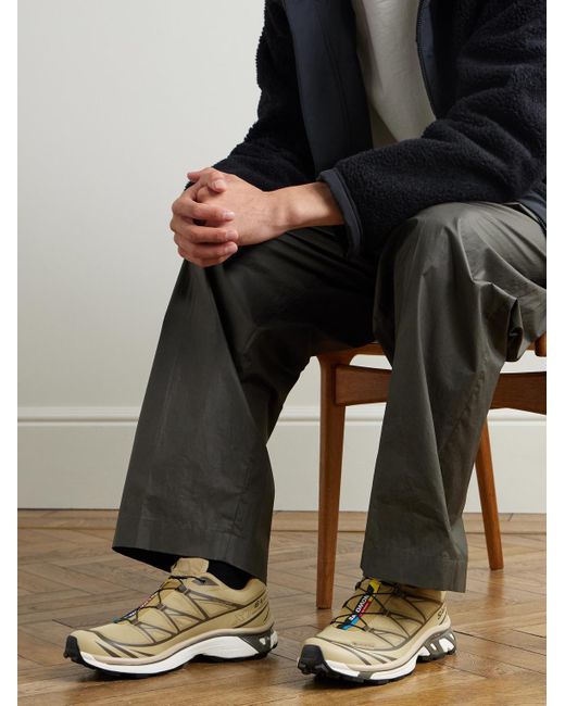 Salomon Xt-6 Gtx Rubber-Trimmed Gore-Tex Mesh Sneakers in Natural for ...