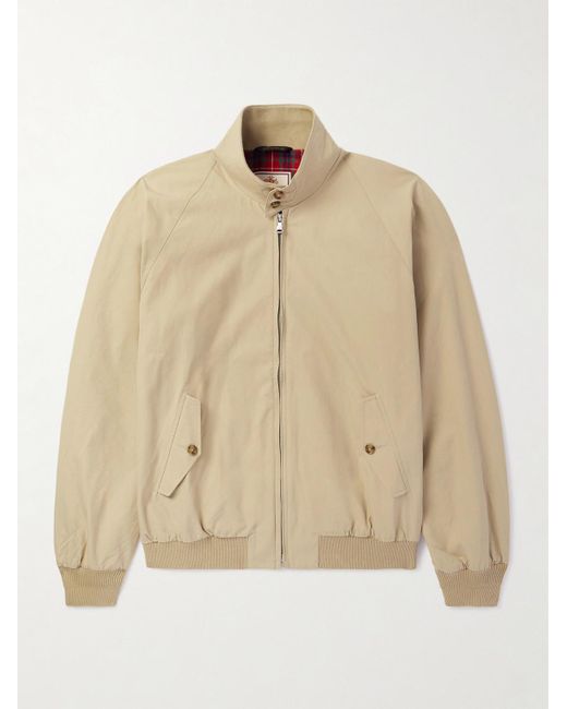 Baracuta G9 Cotton Harrington Jacket in Natural for Men | Lyst UK
