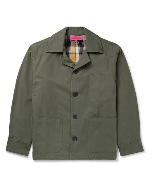 The Elder Statesman Cotton-Twill Chore Coat in Green for Men | Lyst