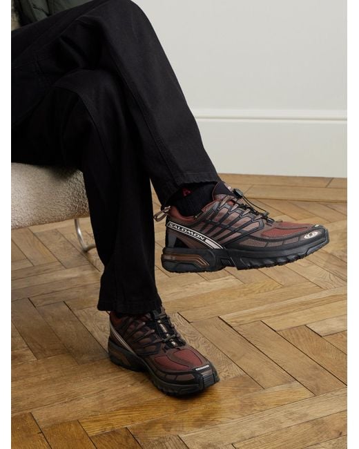 Salomon Acs Pro Gtx Rubber-Trimmed Gore-Tex Mesh Sneakers in Black for ...