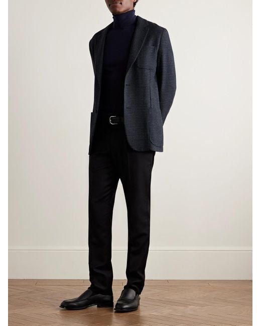Paul Smith Houndstooth Wool in Blue for Men | Lyst UK