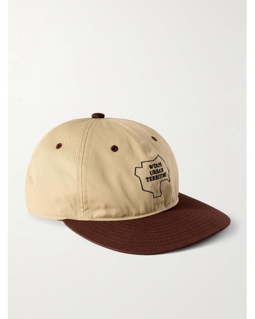 WTAPS Logo-Embroidered Cotton-Blend Twill Baseball Cap in Natural for ...