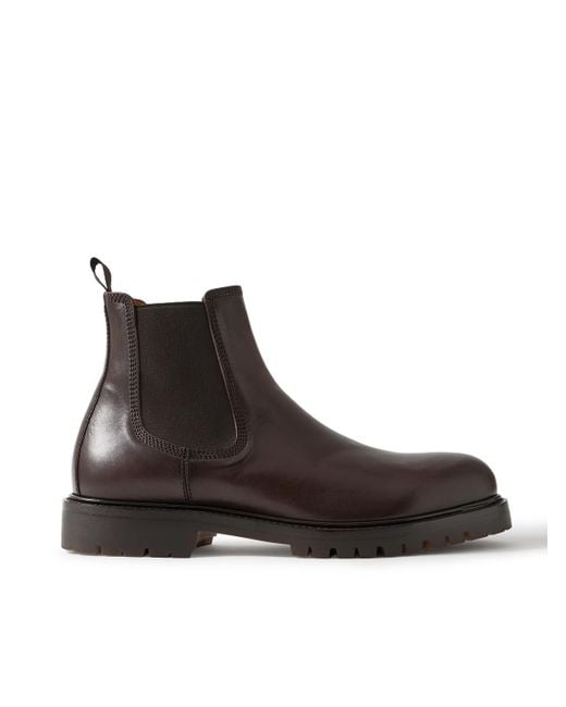 Officine Creative Boss Leather Chelsea Boots in Brown for Men | Lyst