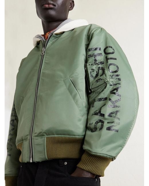 Bomber da Uomo di Satoshi Nakamoto in Verde | Lyst