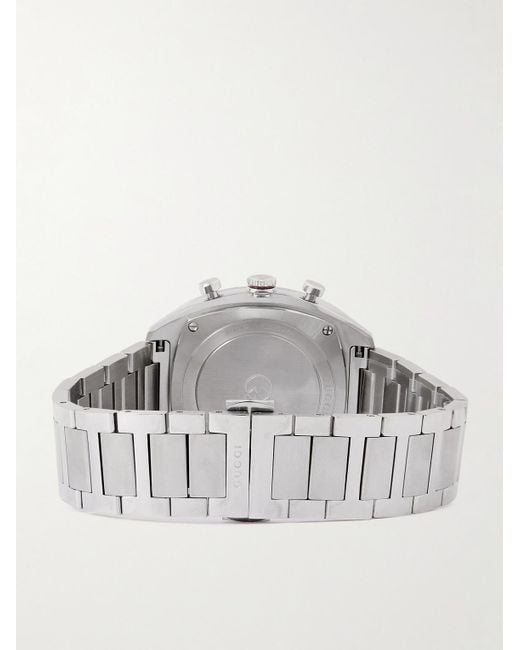 Gucci Interlocking Chronograph 41mm Stainless Steel Watch in Blue for ...