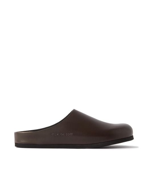 Common Projects Leather Clogs in Brown for Men | Lyst