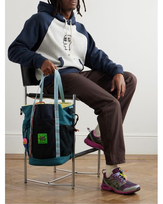 Brain Dead Logo-appliquéd Mesh And Ripstop-trimmed Canvas Tote Bag in ...