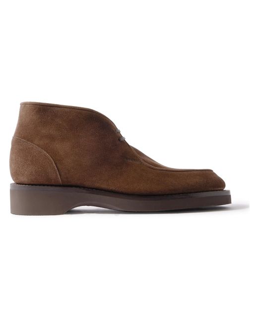 John Lobb Tim Suede Desert Boots in Brown for Men | Lyst