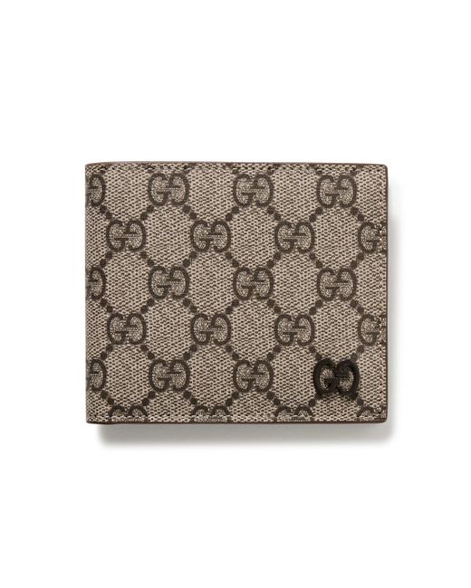 Gucci Gg Supreme Monogrammed Coated-Canvas And Full-Grain Leather ...